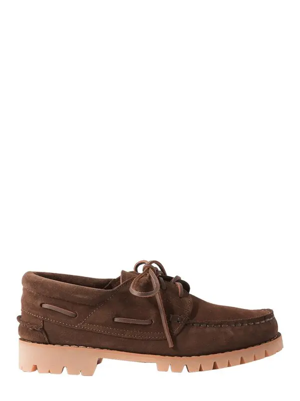 Mr P. Caspian Suede Boat Shoes - Brown