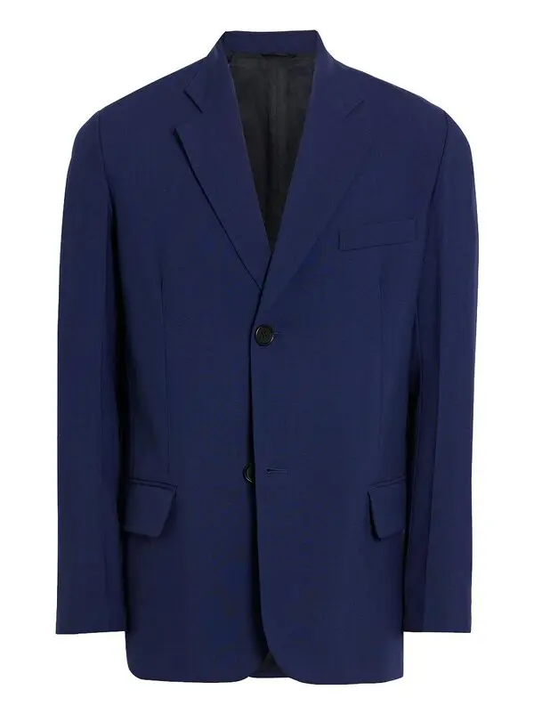 Marni Oversized Wool Blazer - Indigo