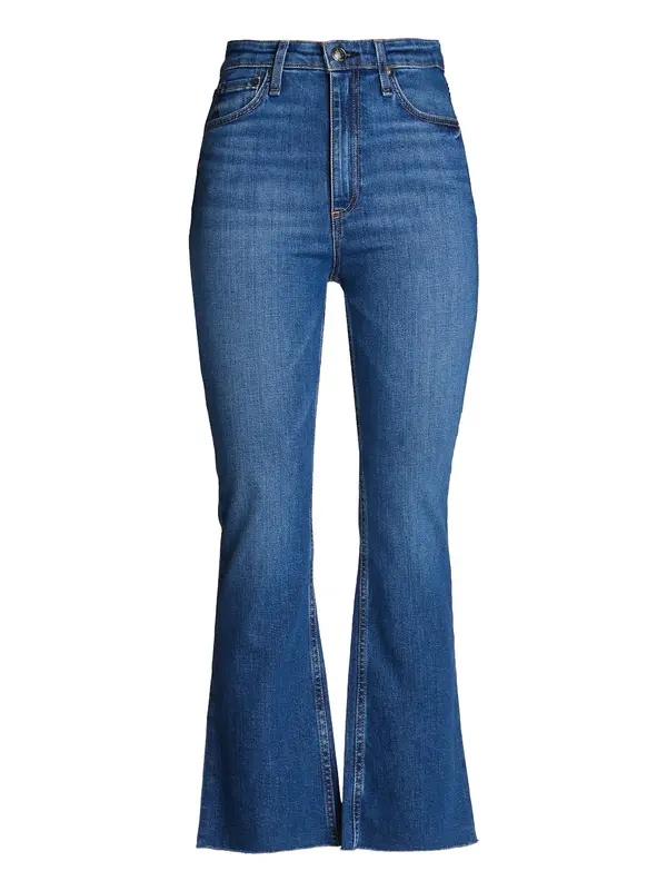 Rag & Bone Casey High-rise Kick-flare Jeans - Mid Denim