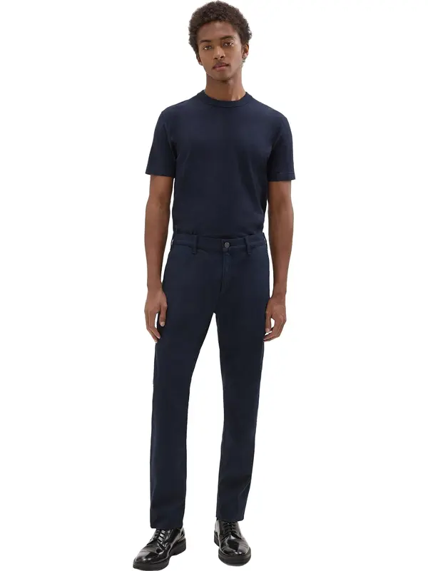 Theory Zaine Carpenter Pant In Stretch Cotton Canvas - Baltic