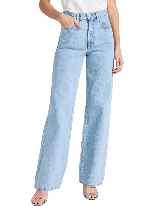 SLVRLAKE Grace Full Length Jeans - Powder Blue