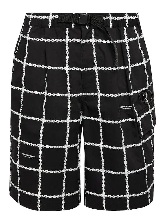 Undercover Printed Technical Cargo Shorts - Black