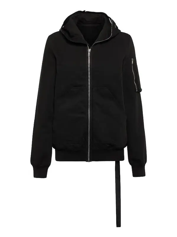 Rick Owens Cotton Bomber Jacket - Black