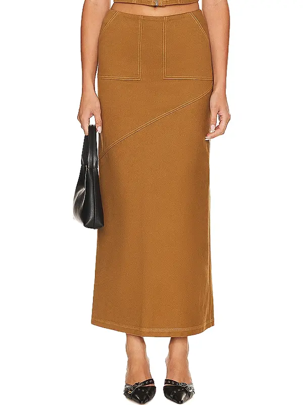 LOVERS AND FRIENDS Cal Skirt - Khaki