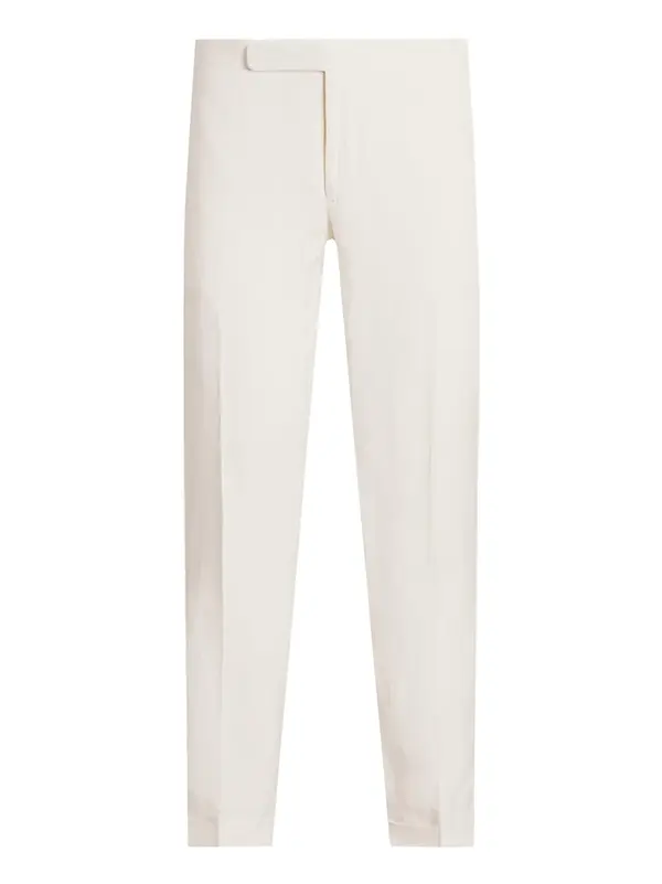 Ralph Lauren Gregory Silk-linen Trousers - Cream