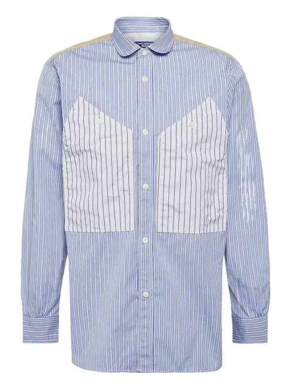 Junya Watanabe X Roy Lichtenstein Patchwork Cotton Shirt - Pink