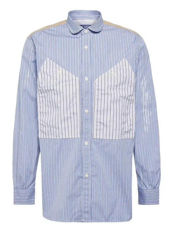 Junya Watanabe X Roy Lichtenstein Patchwork Cotton Shirt - Pink