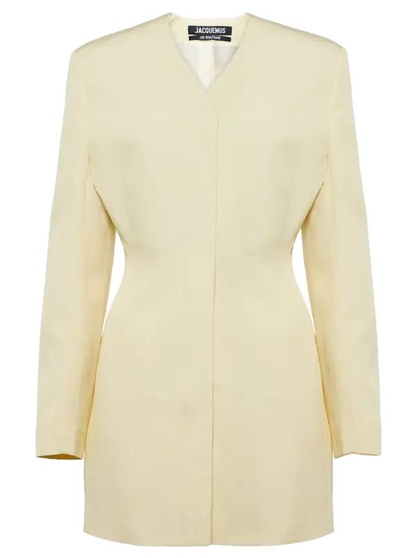 Jacquemus La Robe Cubo Minidress - Yellow
