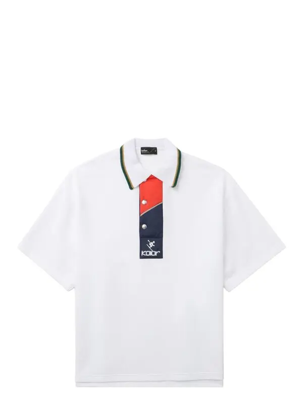 Kolor Logo-embroidered Polo Shirt - White