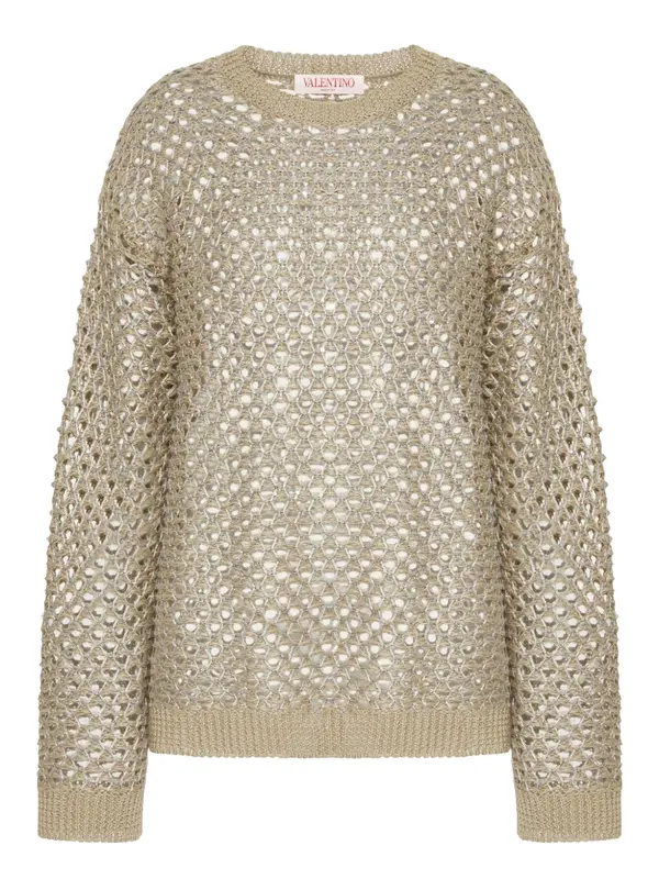 Valentino Garavani Sequinned Sweater - Neutrals
