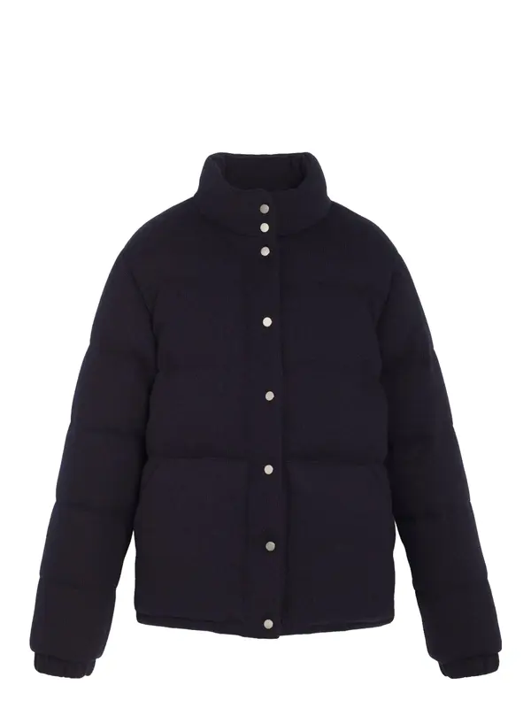 BARRIE Cashmere Puffer Jacket - Black