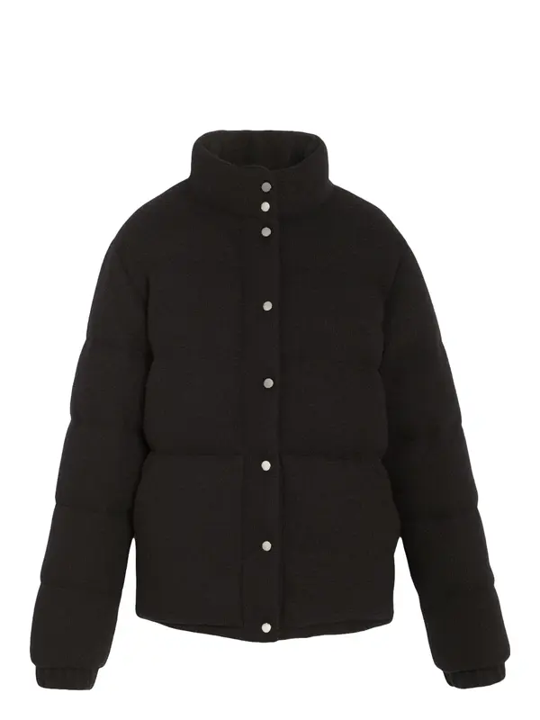 BARRIE Cashmere Puffer Jacket - Black