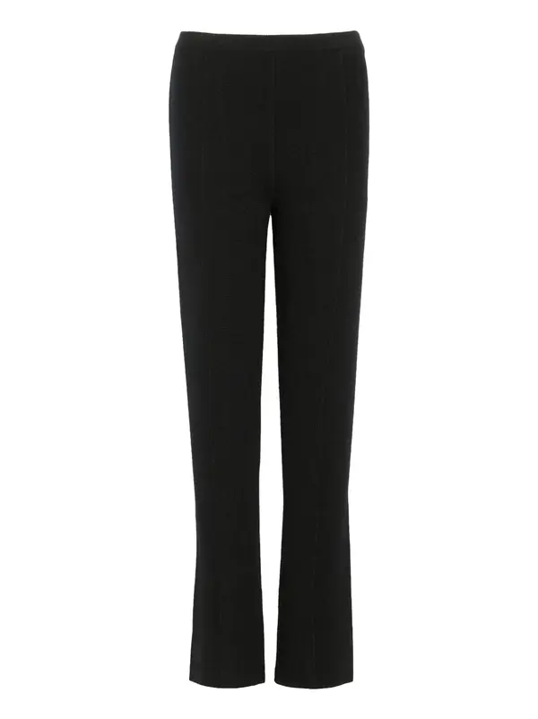 BARRIE X Sofia Coppola Cropped Knitted Leggings - Black