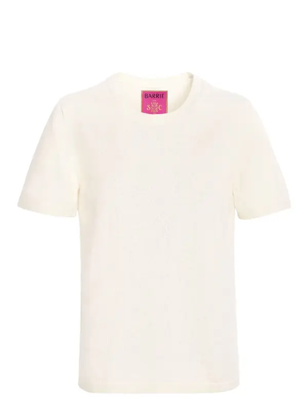 BARRIE Fine-knit T-shirt - White