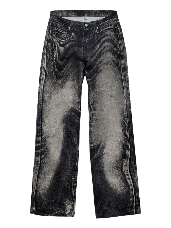 Camper Abstract-pattern Wide Leg Jeans - Grey