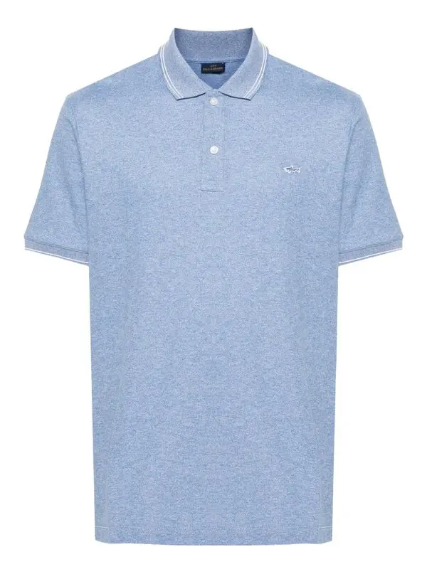 Paul & Shark Short-sleeve Cotton Polo Shirt - Blue