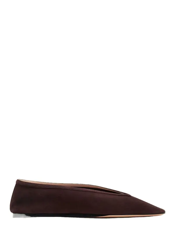 Le Monde Beryl Luna Suede Ballerinas - Brown