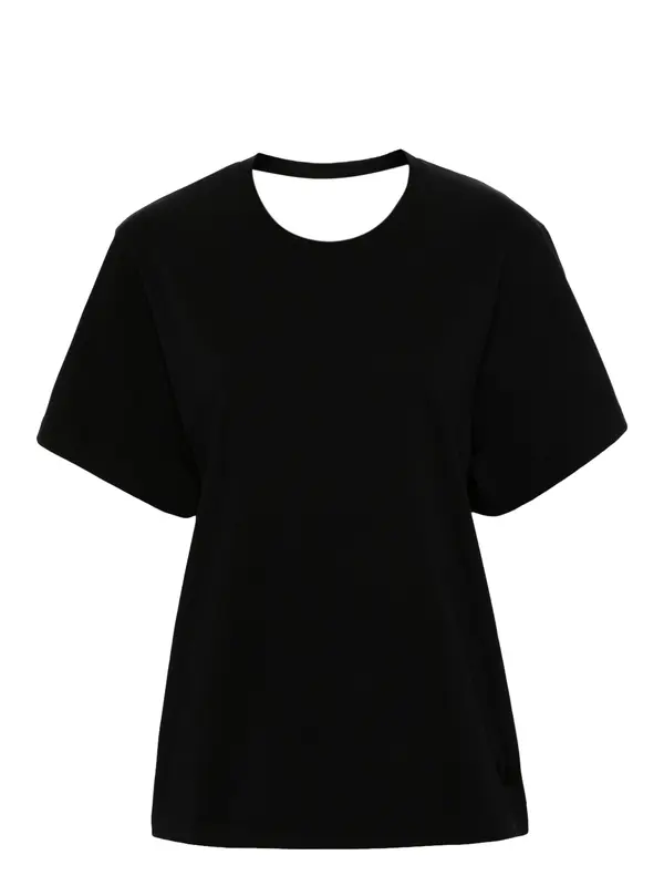 IRO PARIS Open-back Cotton T-shirt - Black