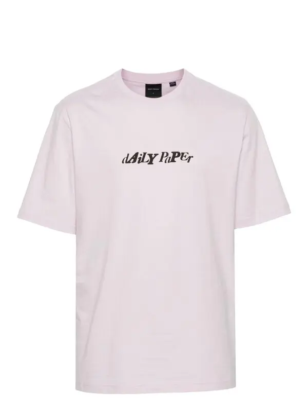 DAILY PAPER Logo-print Cotton T-shirt - Pink