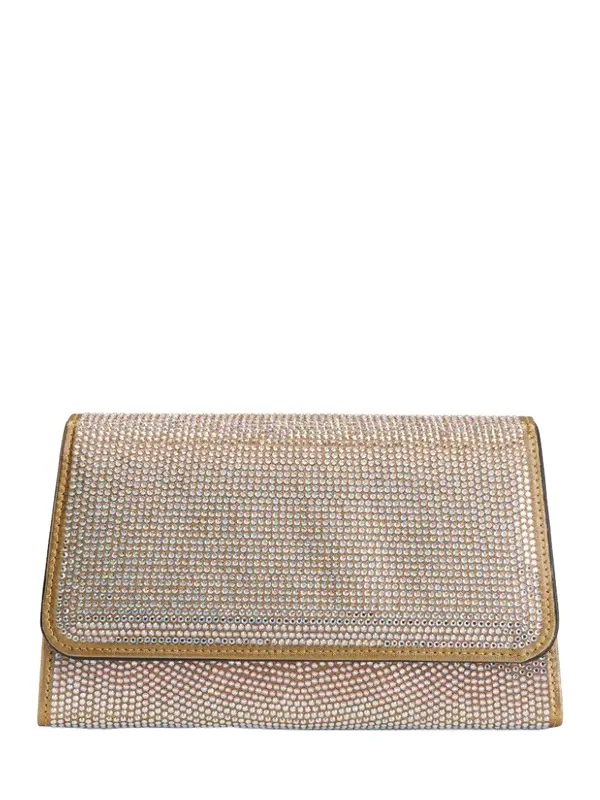 GIUSEPPE ZANOTTI Mini Idha Rhinestone-embellished Bag - Brown