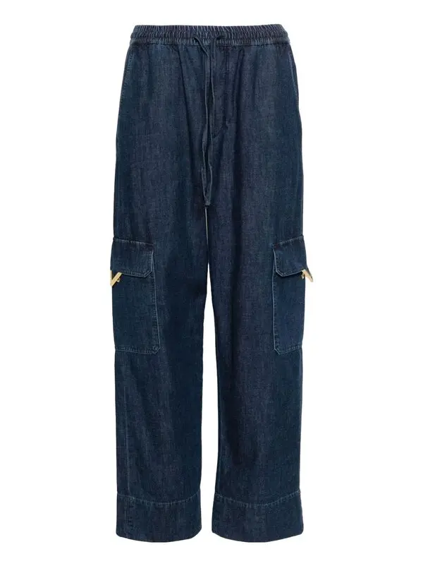 Valentino Garavani Cargo Trousers - Blue