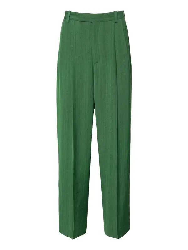 Jacquemus Le Pantalon Titolo Wide-leg Trousers - Green
