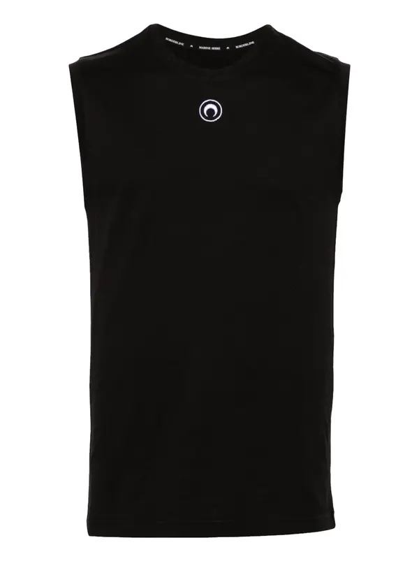 MARINE SERRE Basic Moon Tank Top - Black
