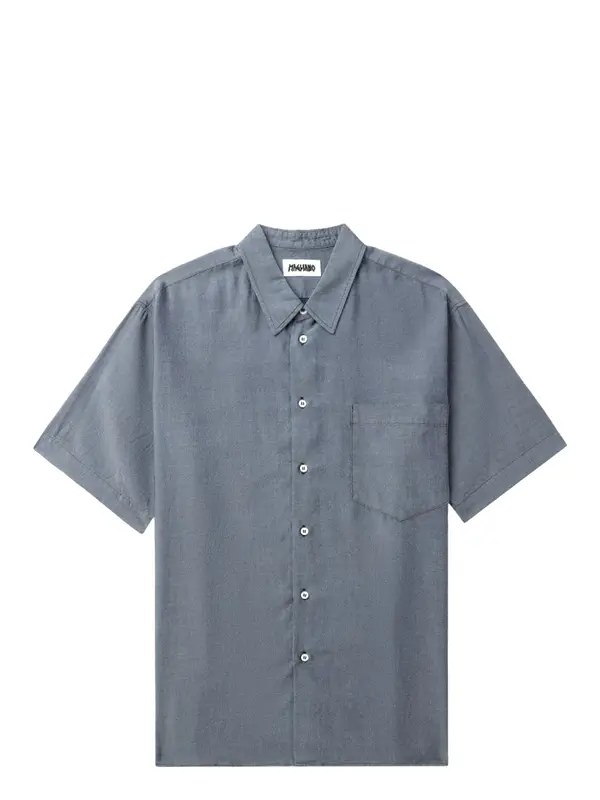 MAGLIANO Logo-print Lyocell Shirt - Grey