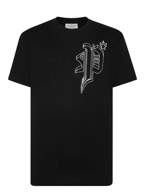 Philipp Plein Skull-print Cotton T-shirt - Black