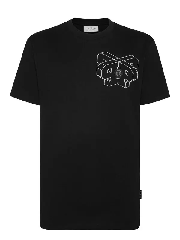 Philipp Plein Wire Frame Cotton T-shirt - Black