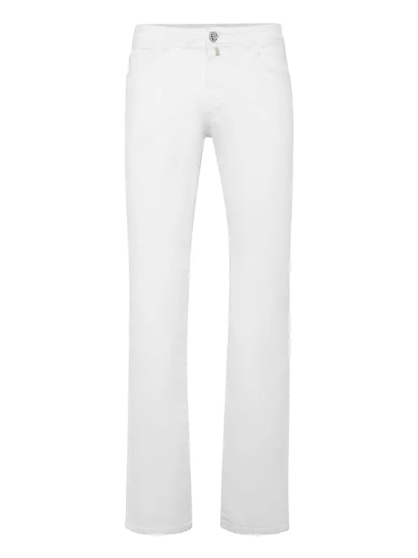 BILLIONAIRE Straight-leg Cotton Jeans - White