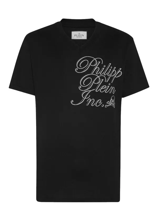 Philipp Plein Logo-print Cotton T-shirt - Black