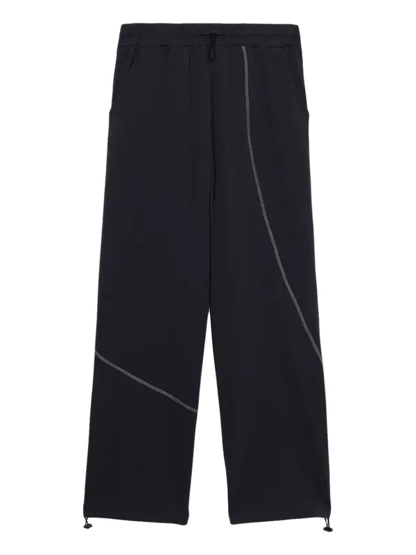 FIVE CM Contrast-stitching Cotton Track Pants - Black