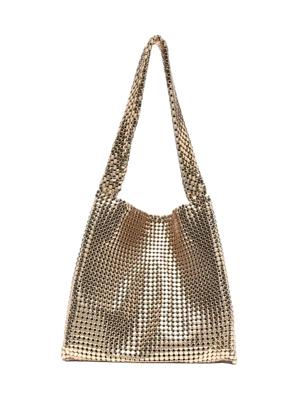 Rabanne Pixel Tote Bag - Gold