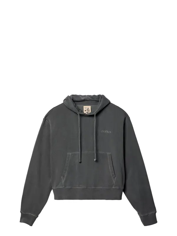 Camper Logo-embroidered Cotton Hoodie - Grey