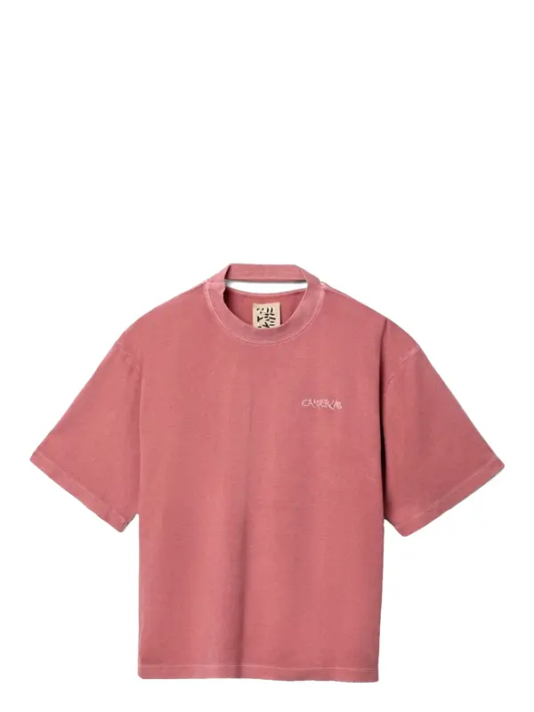 Camper Logo-embroidered T-shirt - Pink