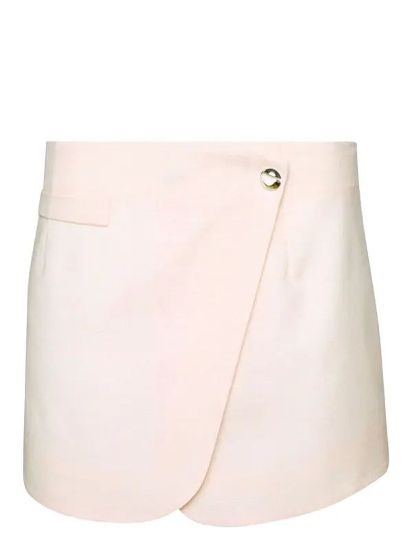 Coperni Tailored Wrap Miniskirt - Pink