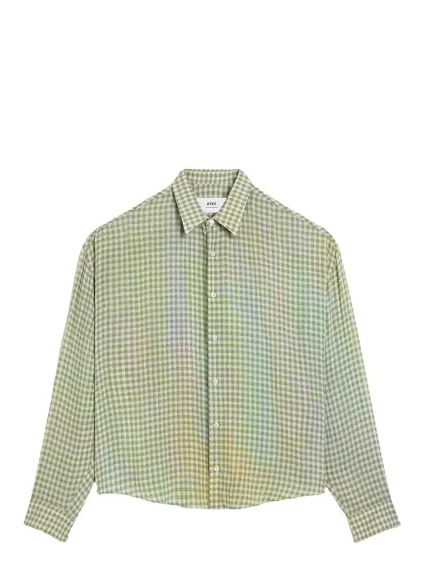 Ami De Coeur Gingham Shirt - Green