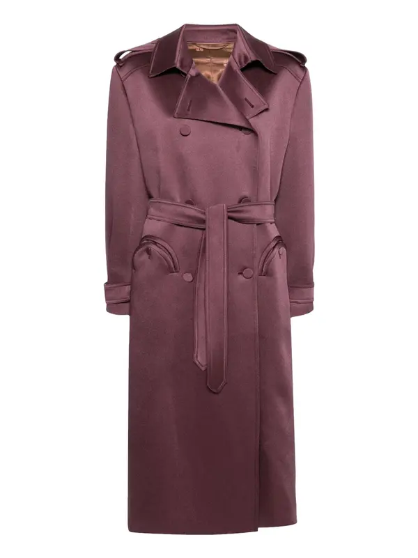 BLAZÉ MILANO Double-breasted Coat - Purple