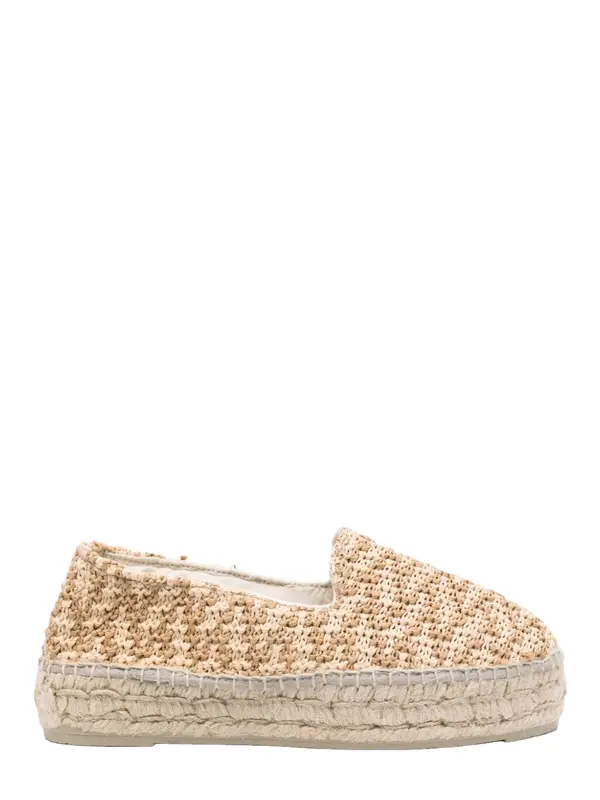 Manebí Raffia Espadrilles - Neutrals