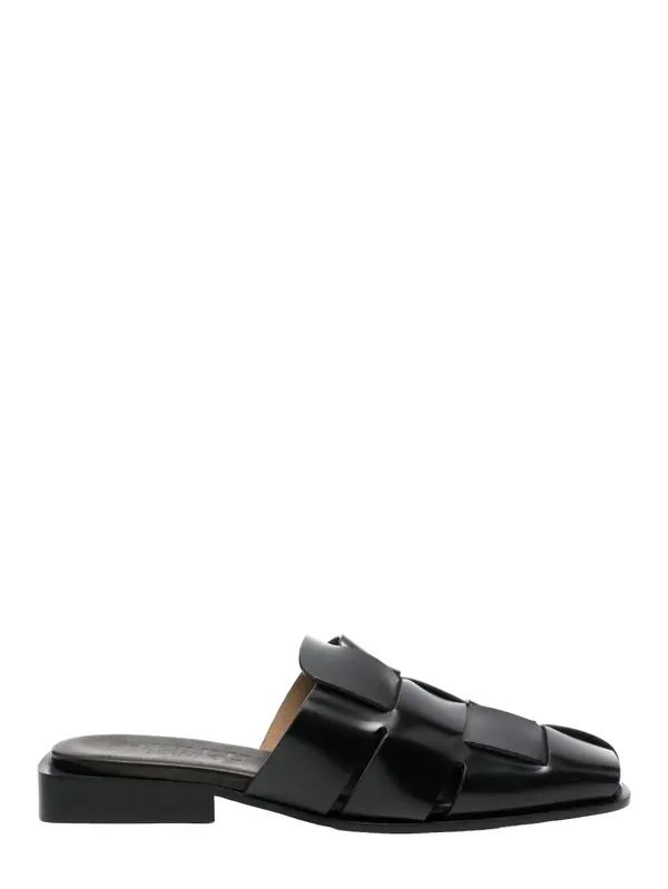 Hereu Coraia Leather Mule - Black