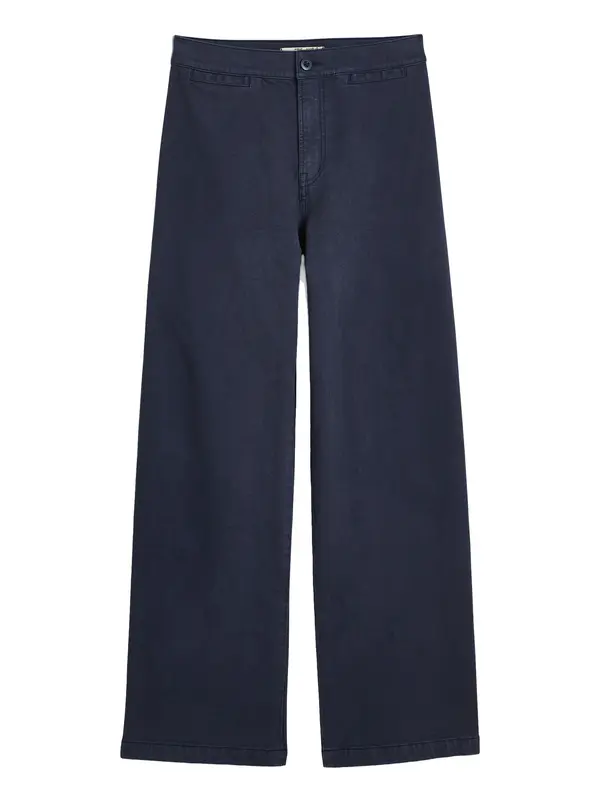 Madewell Emmett Wide-leg Cropped Pants - Ink