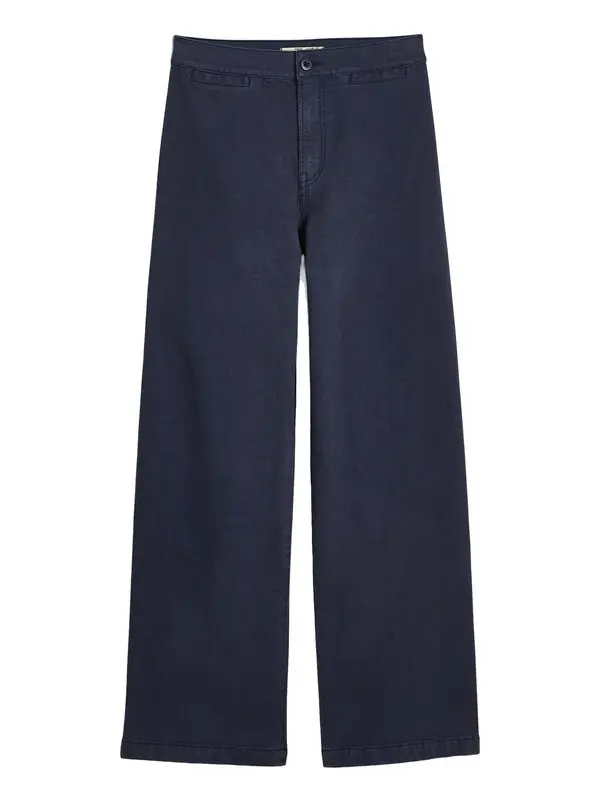 Madewell Emmett Wide-leg Cropped Pants - Ink
