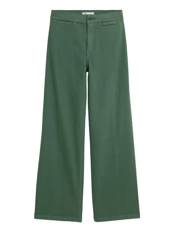 Madewell Emmett Wide-leg Cropped Pants - Shaded Grove