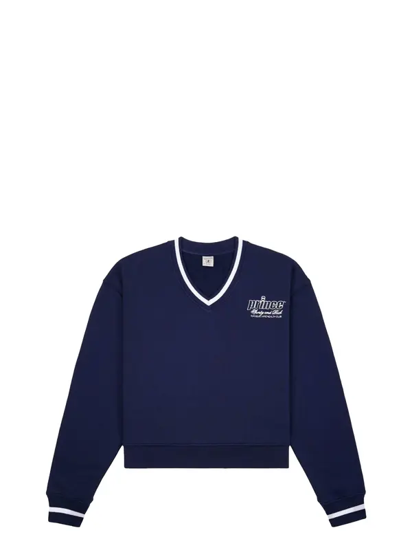 SPORTY & RICH Prince Health Cotton Sweatshirt - Blue