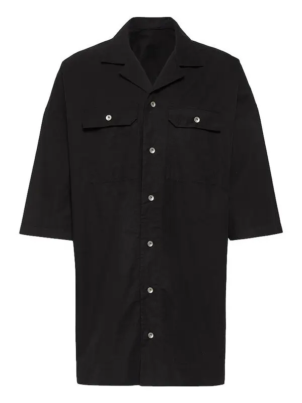 Rick Owens Tommy Oversized Denim Shirt - Black