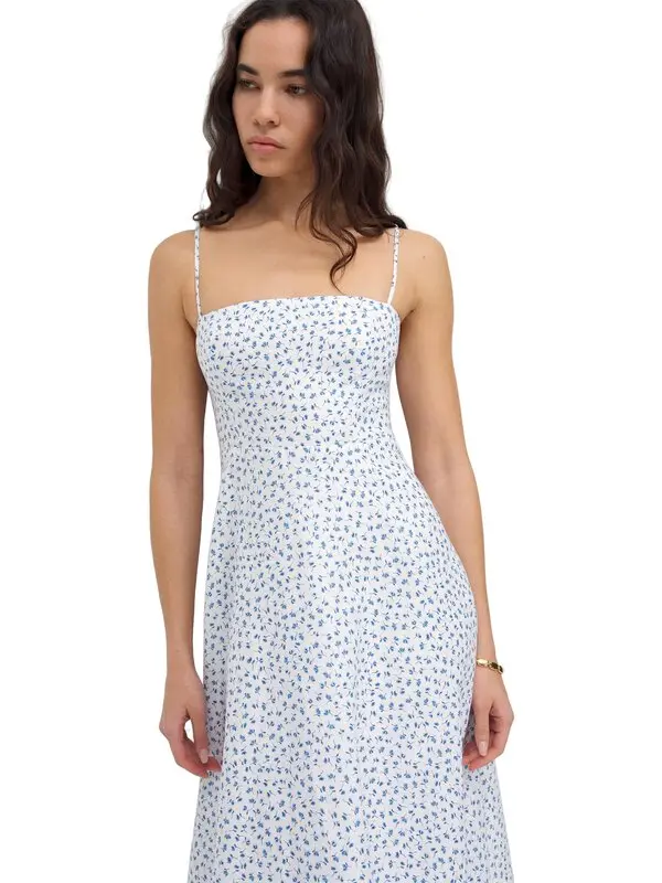 REFORMATION Monette Linen Dress - Ivory