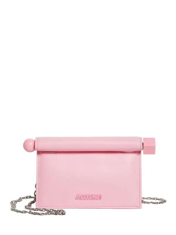 Jacquemus La Petite Pochette Rond Carré Clutch - Pink 430