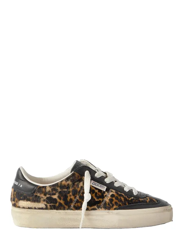 GOLDEN GOOSE Soul-star Leopard-print Sneakers - Animal Print