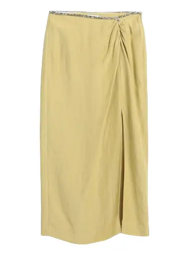 Sandro Midi Pencil Skirt - Yellow